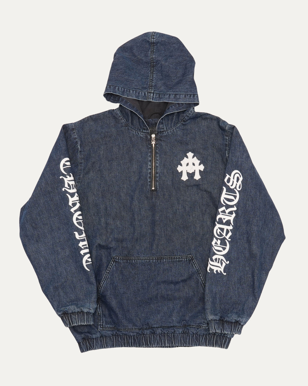 Chrome Hearts Ruckus Hooded Denim Cross Patch Jacket – Justin Reed