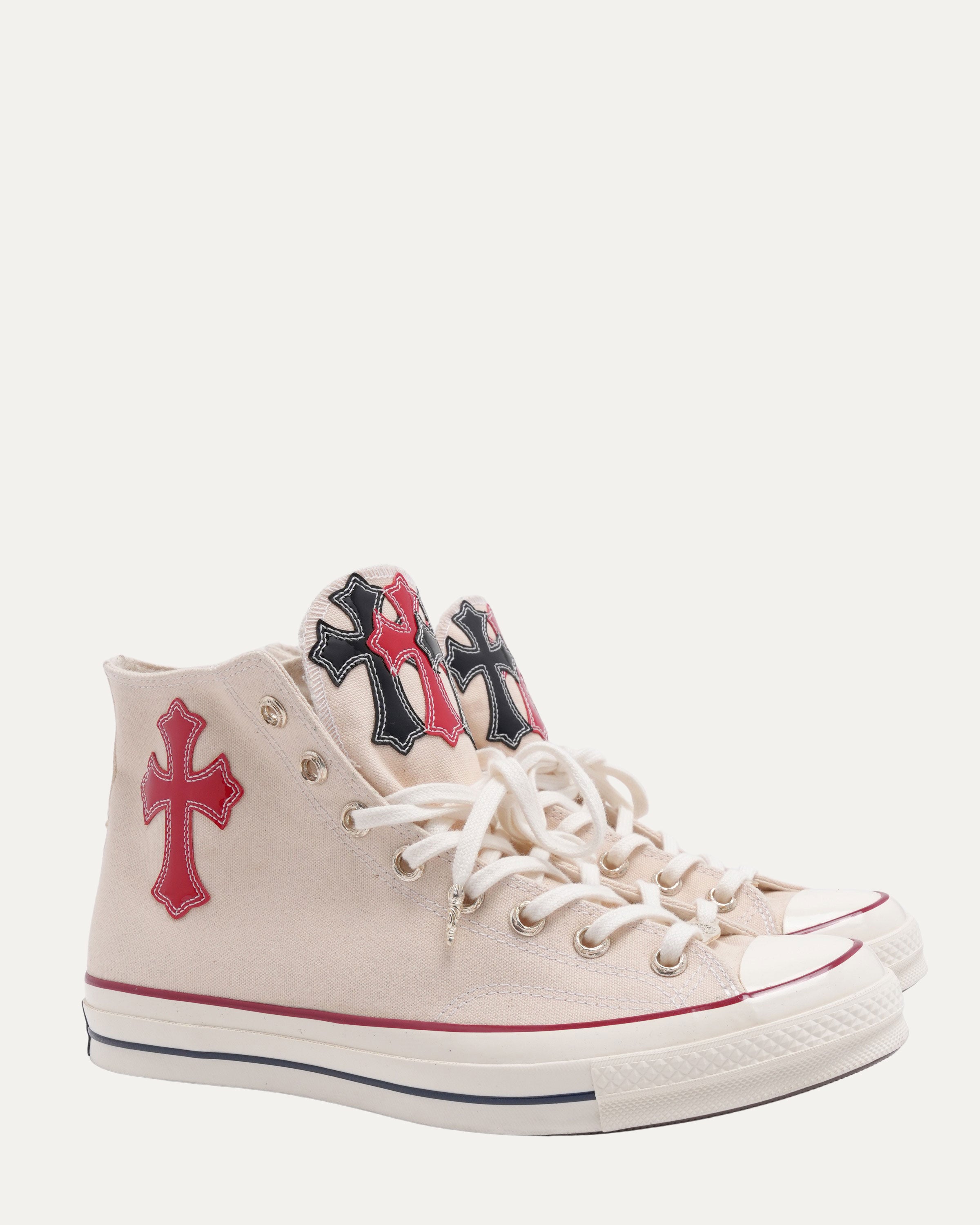 Chrome Hearts Converse Chuck Taylor Cross Patch Sneakers – Justin Reed