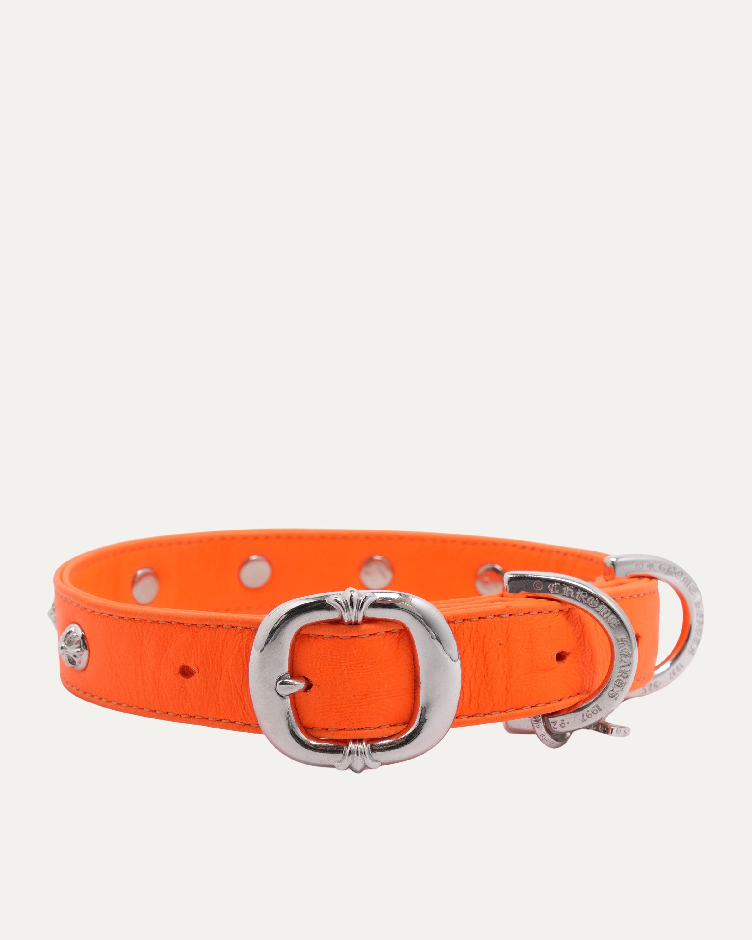 Chrome Hearts Studded Leather Dog Collar – Justin Reed