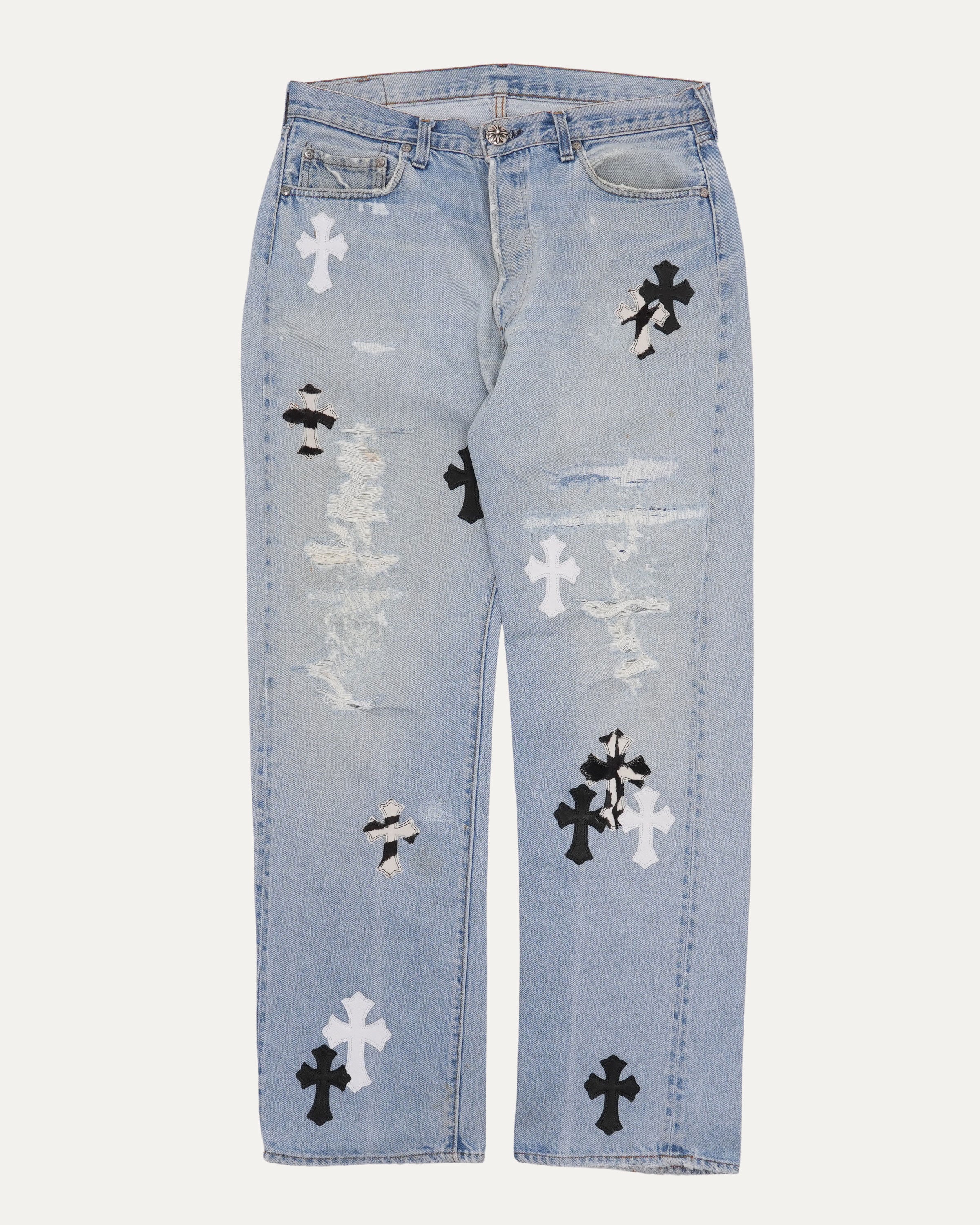 Chrome Hearts Levi's 501 Redline Cross Patch Jeans – Justin Reed