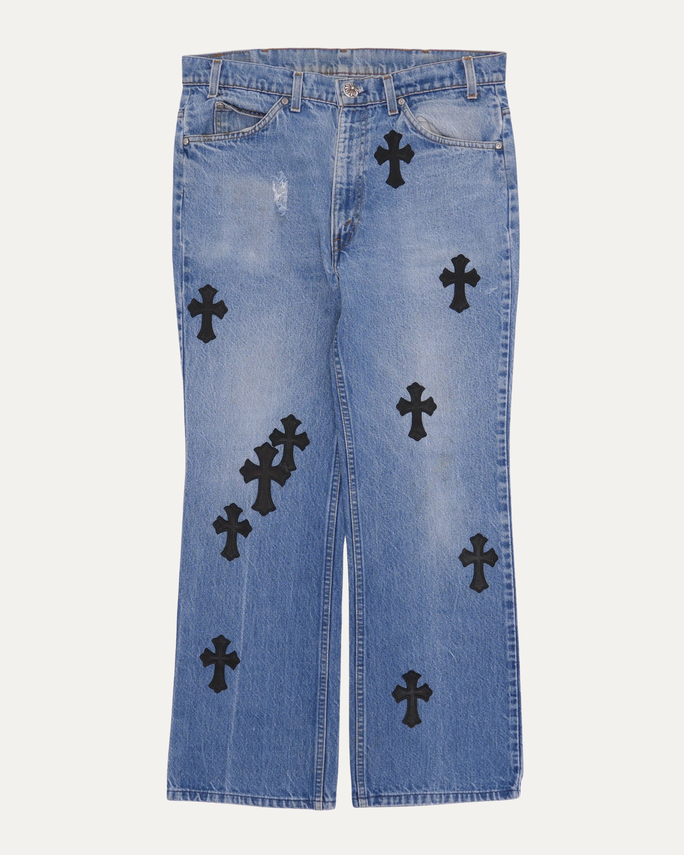 Chrome Hearts Levi's Orange Tab 517 Cross Patch Jeans – Justin Reed