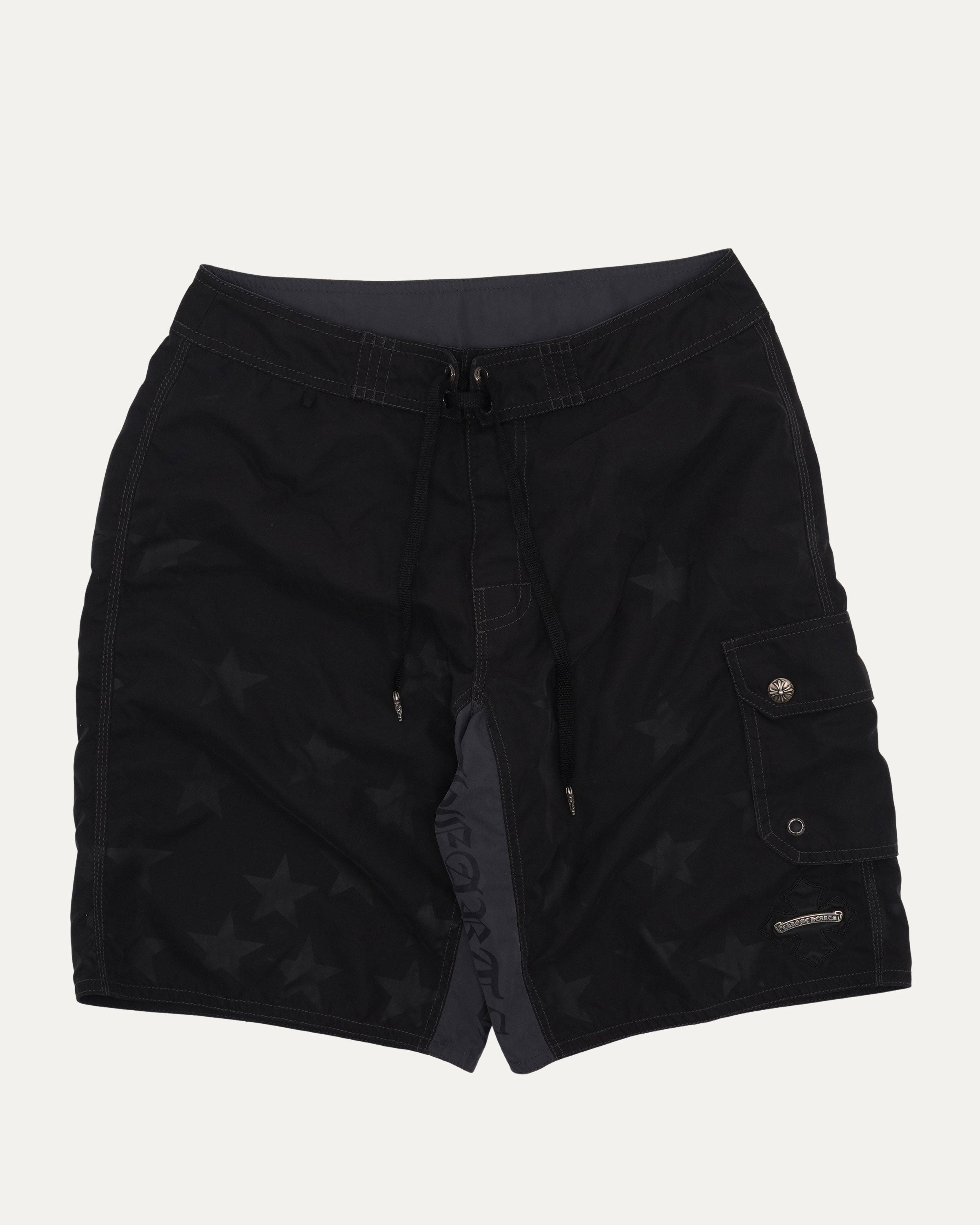 Chrome Hearts Plus Cross Patch Star Print Swim Trunks – Justin Reed