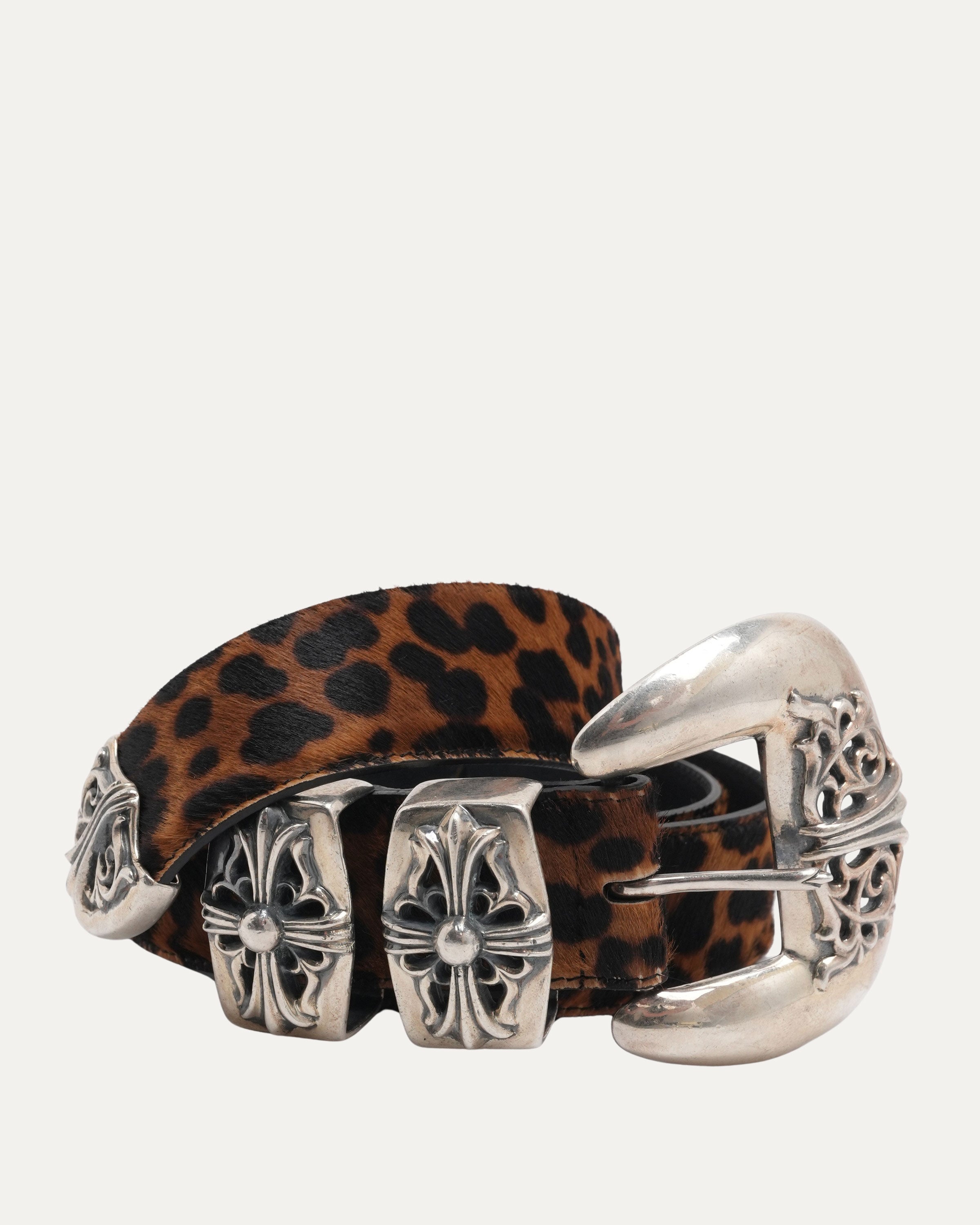 Chrome Hearts Pony Hair Three Piece Leather Belt – Justin Reed