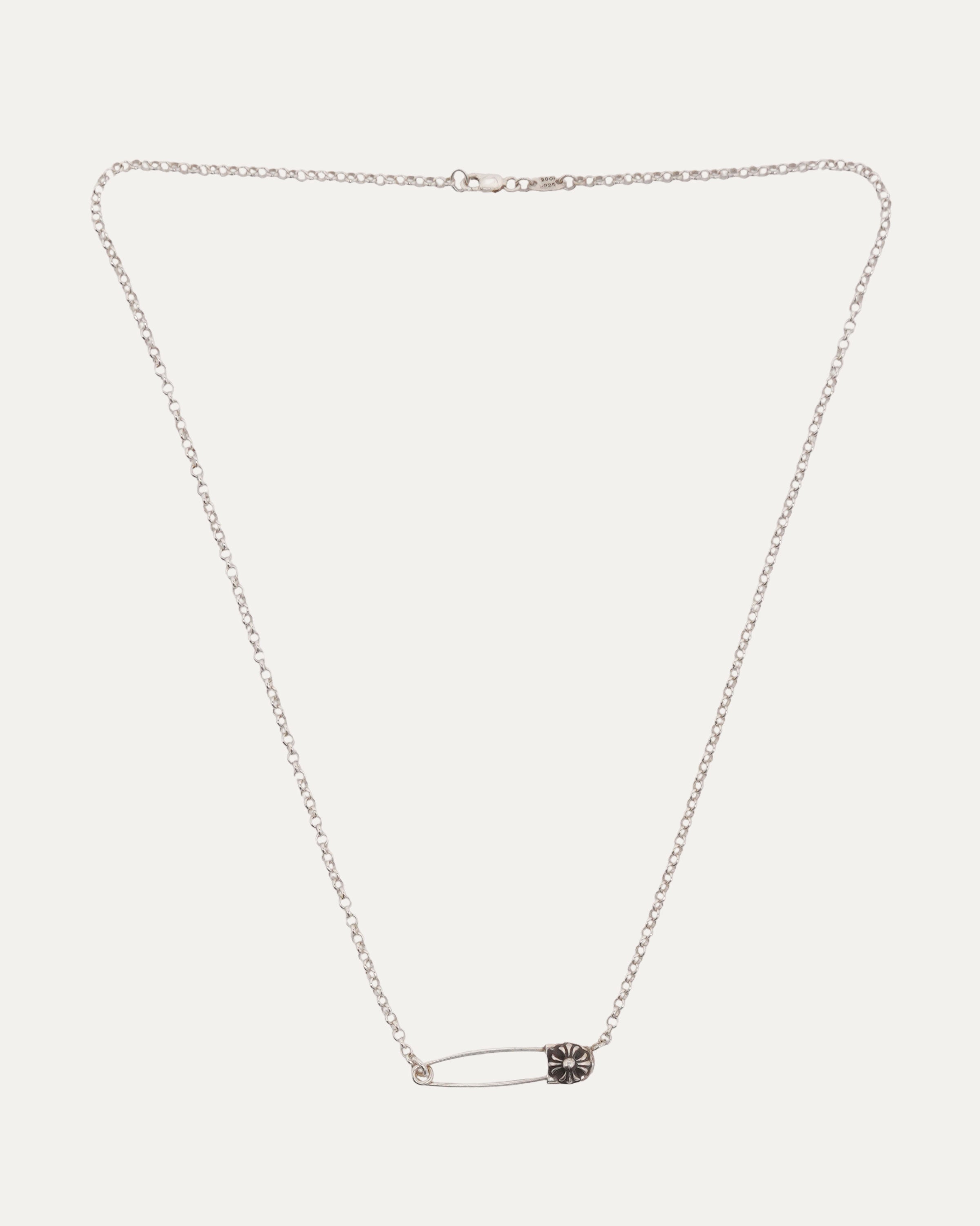 Chrome Hearts Safety Pin Roll Chain Necklace – Justin Reed