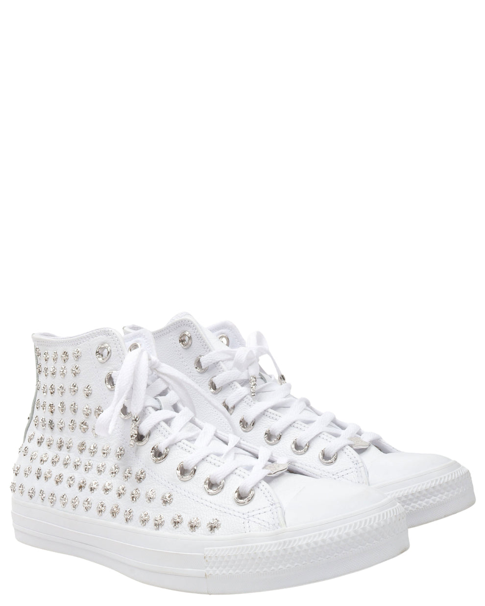 Chrome Hearts Embellished Leather Chuck Taylor Converse – Justin Reed