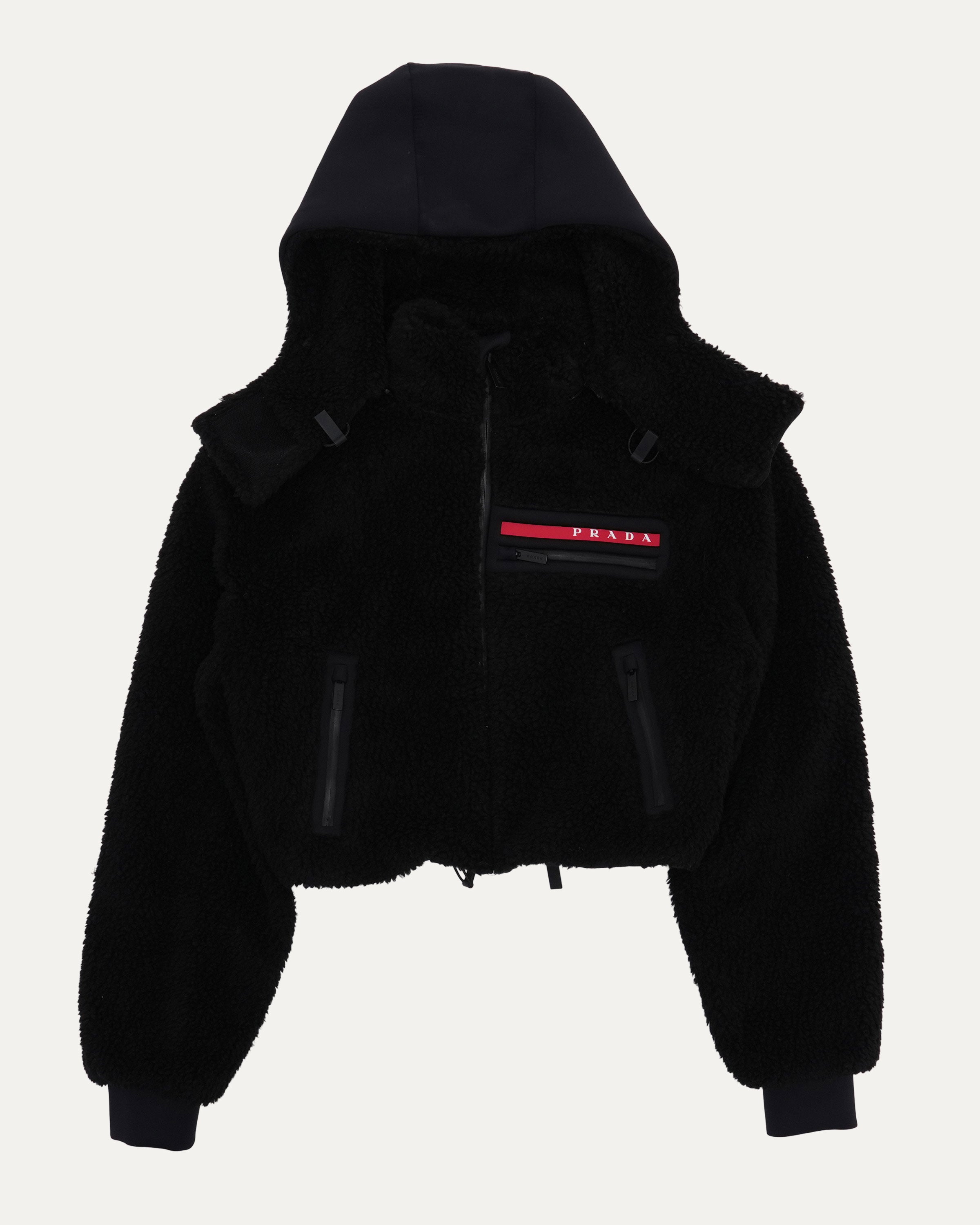 Prada Linea Rossa Cropped Fleece Jacket – Justin Reed