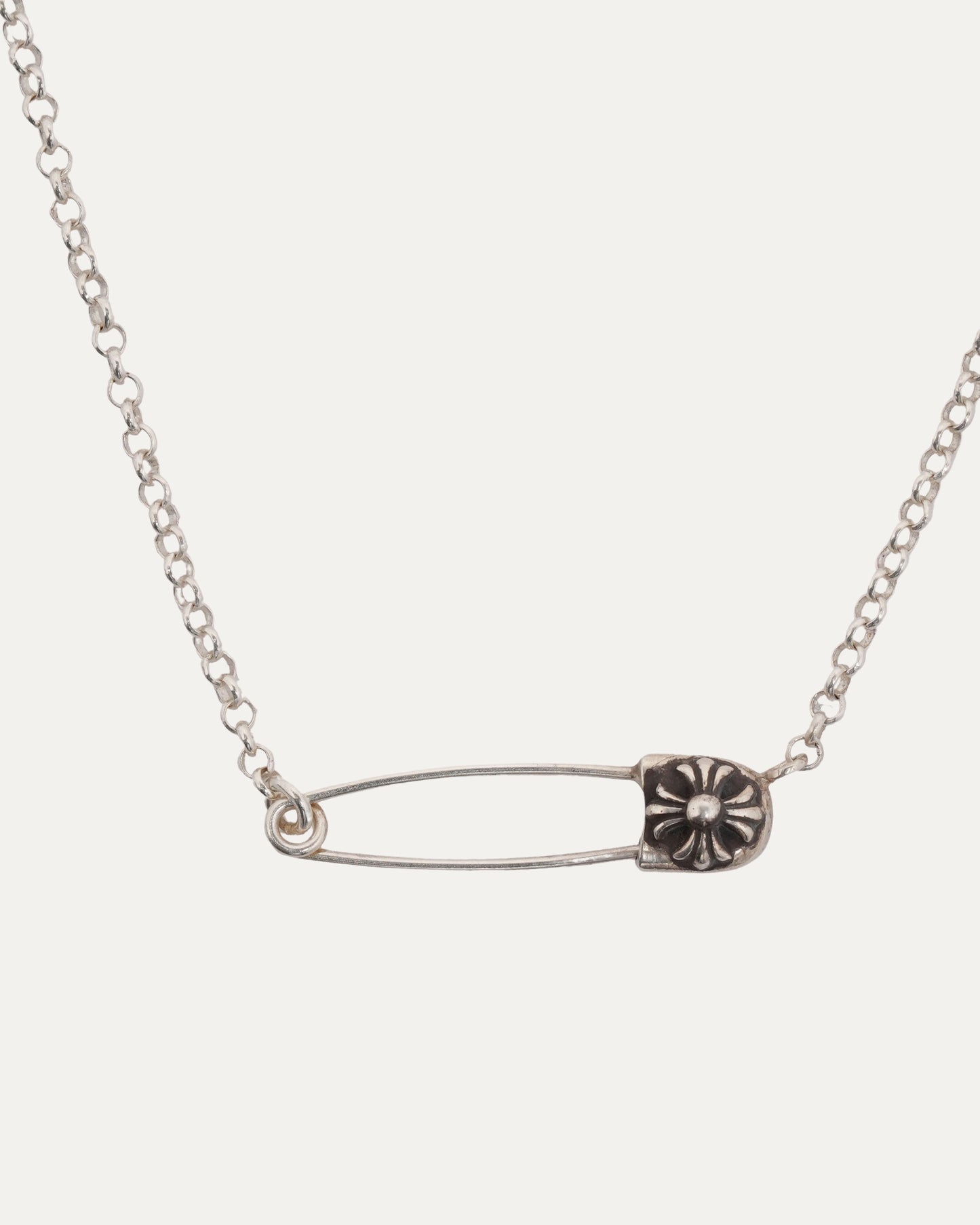 Chrome Hearts Safety Pin Roll Chain Necklace – Justin Reed