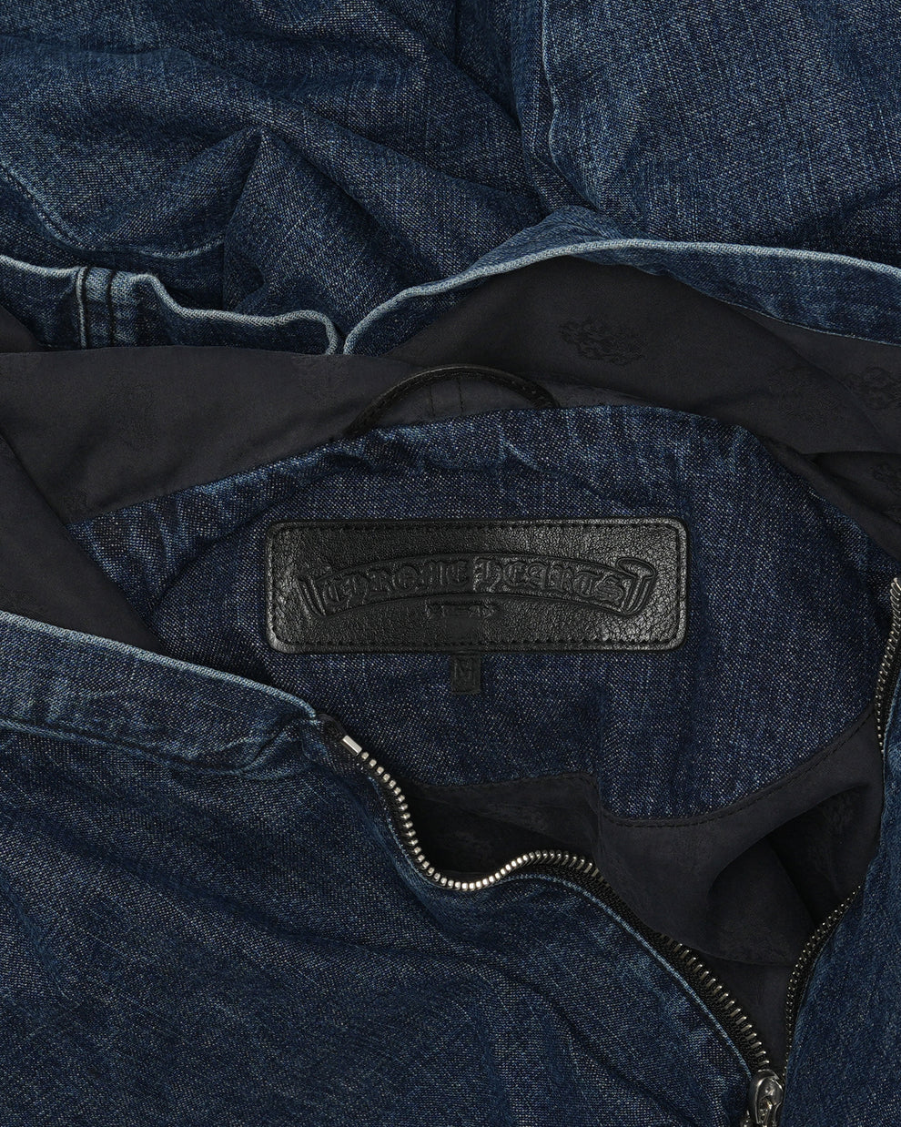 Chrome Hearts Ruckus Hooded Denim Cross Patch Jacket – Justin Reed