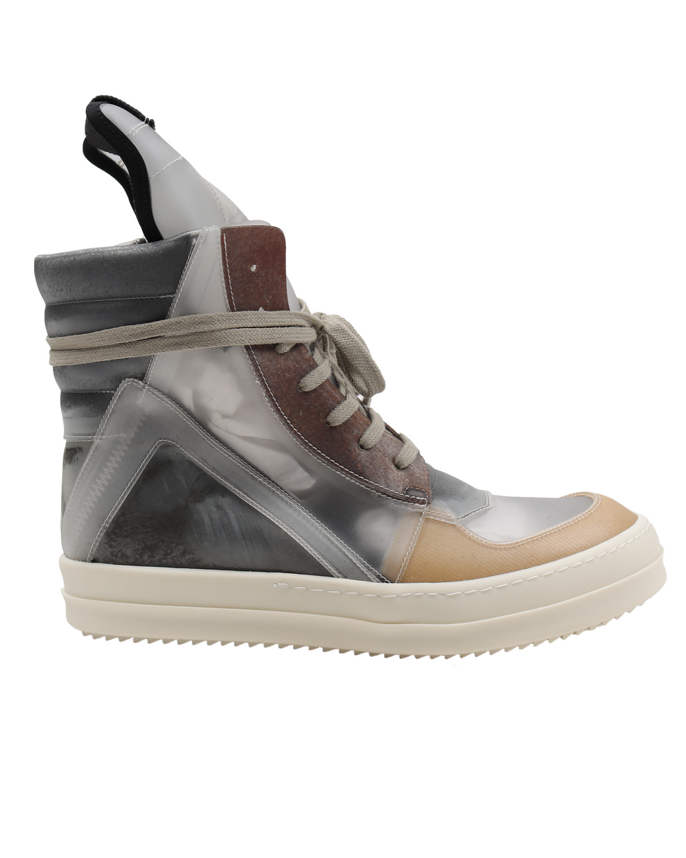 Rick Owens Transparent Geobasket High Sneakers – Justin Reed
